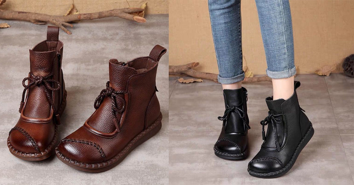【35-40】43%off-👢2024 Ženske retro cipele od meke kože za ranu jesen -37 ...